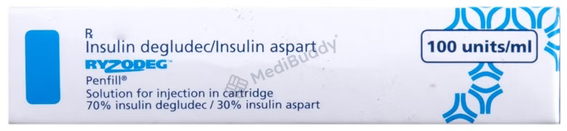 Ryzodeg 100IU/ml Penfill 3ml, Pack of 1: Price, Uses, Side Effects ...