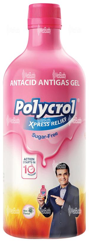 Buy Polycrol Antacid Gel Mint Xpress Relief Sugar-Free Online | Genuine ...