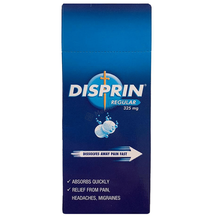 Disprin Regular 325mg Effervescent Tablet | For Fast Relief From Pain ...